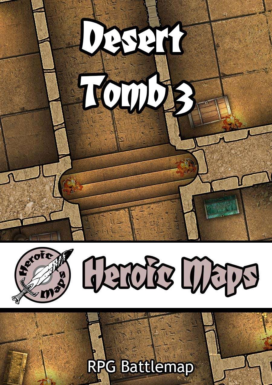 Heroic Maps - Desert Tomb 3 - Heroic Maps | Dungeons | Egyptian | Ruins ...