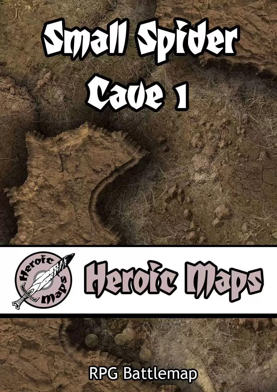 Heroic Maps - Small Spider Cave 1 - Heroic Maps | Caverns & Tunnels ...