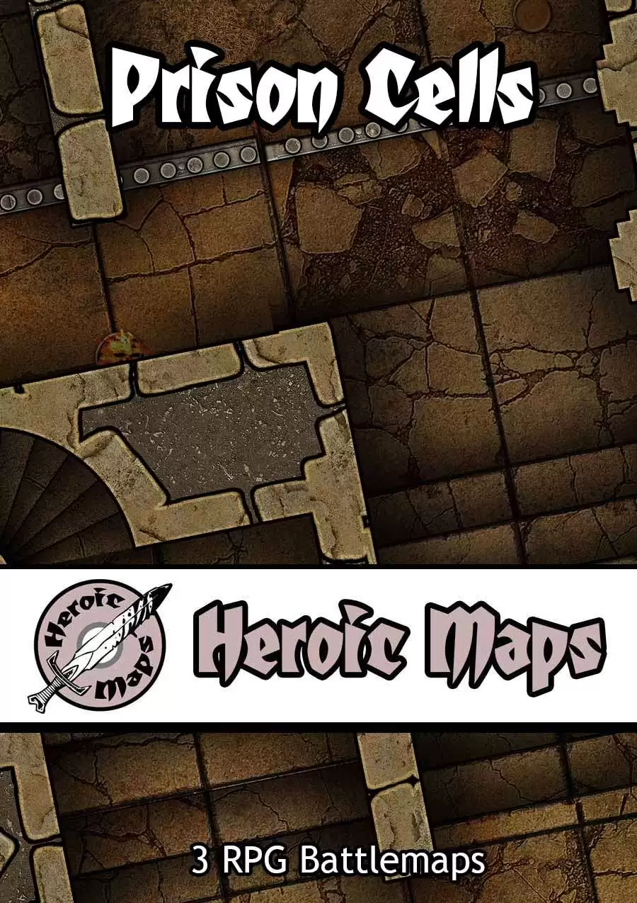 Heroic Maps - Prison Cells - Heroic Maps | Dungeons | Castles ...