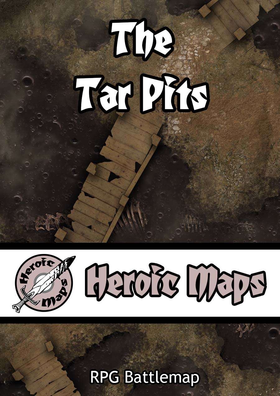 Heroic Maps - The Tar Pits - Heroic Maps | Wilderness | Roads ...