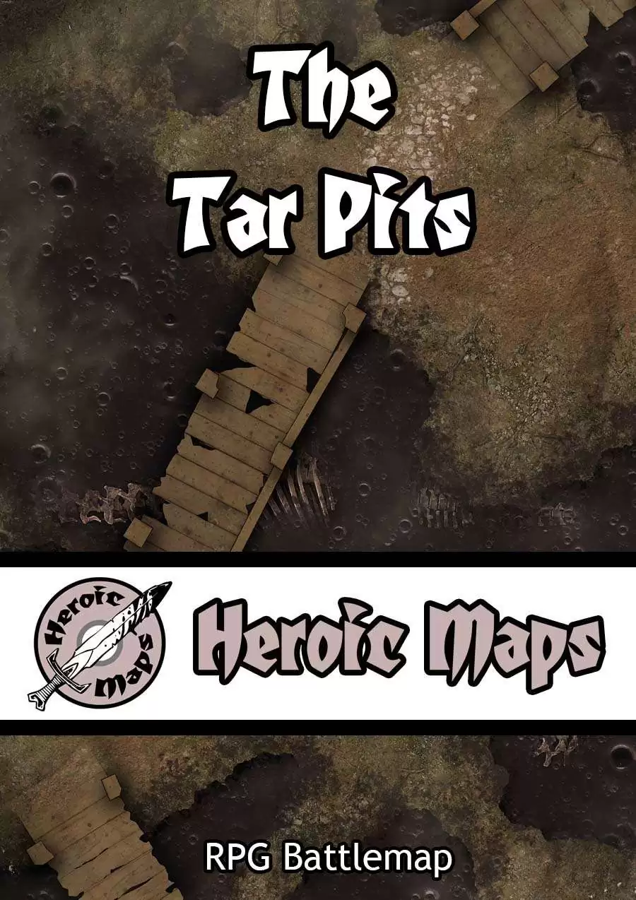 Heroic Maps - The Tar Pits - Heroic Maps | Wilderness | Roads ...