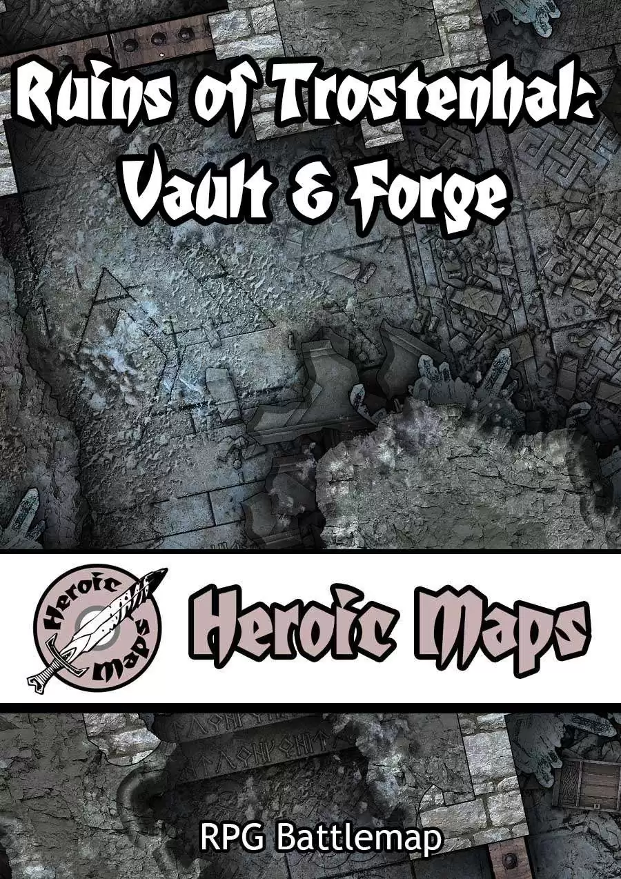 Heroic Maps - Ruins of Trostenhal: Vault & Forge - Heroic Maps | Caverns & Tunnels | Dungeons ...
