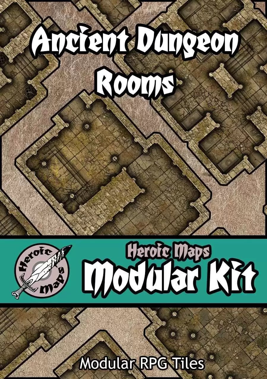 Heroic Maps - Modular Kit: Ancient Dungeon Rooms - Heroic Maps ...