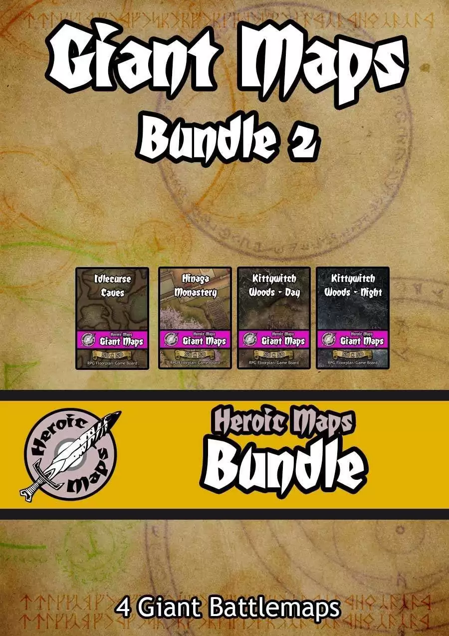 Heroic Maps - Giant Maps Set 2 [BUNDLE] - Heroic Maps | Wilderness ...