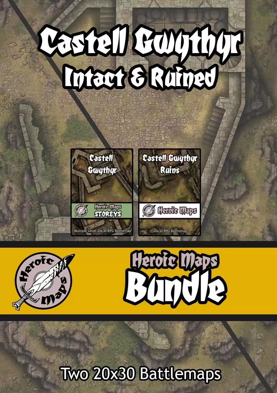 Heroic Maps - Castell Gwythyr [BUNDLE] - Heroic Maps | Buildings ...