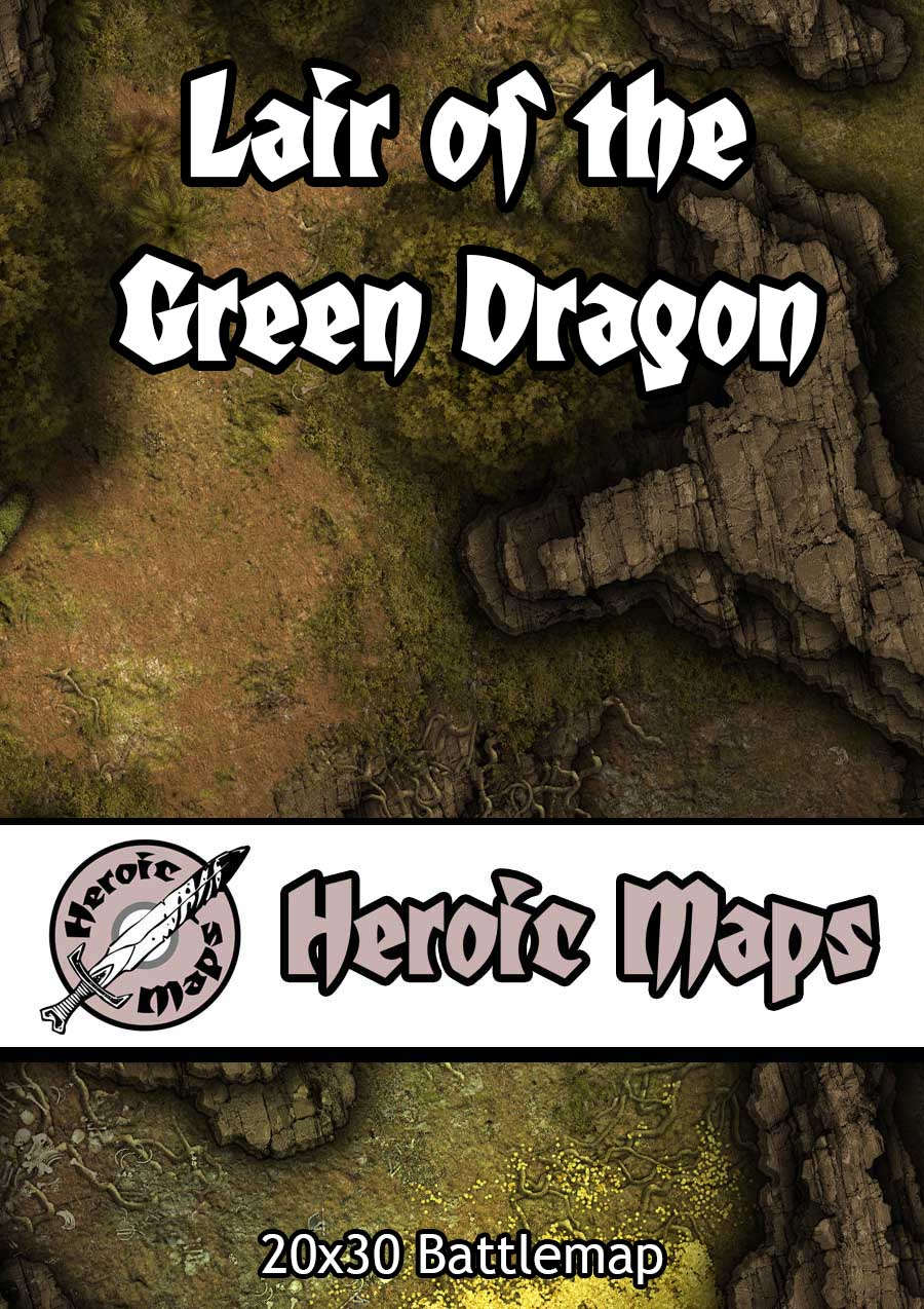 Heroic Maps - Lair of the Green Dragon - Heroic Maps | Caverns ...
