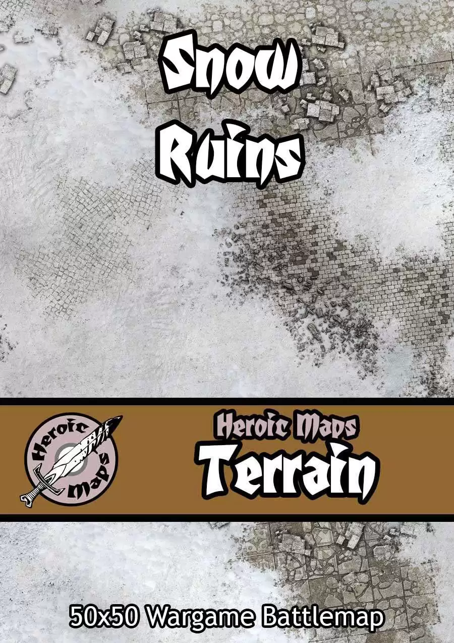 Heroic Maps - Terrain: Snow Ruins - Heroic Maps | Ruins | Wilderness ...
