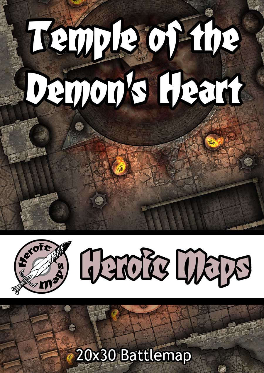 Heroic Maps - Temple of the Demon's Heart - Heroic Maps | Buildings ...