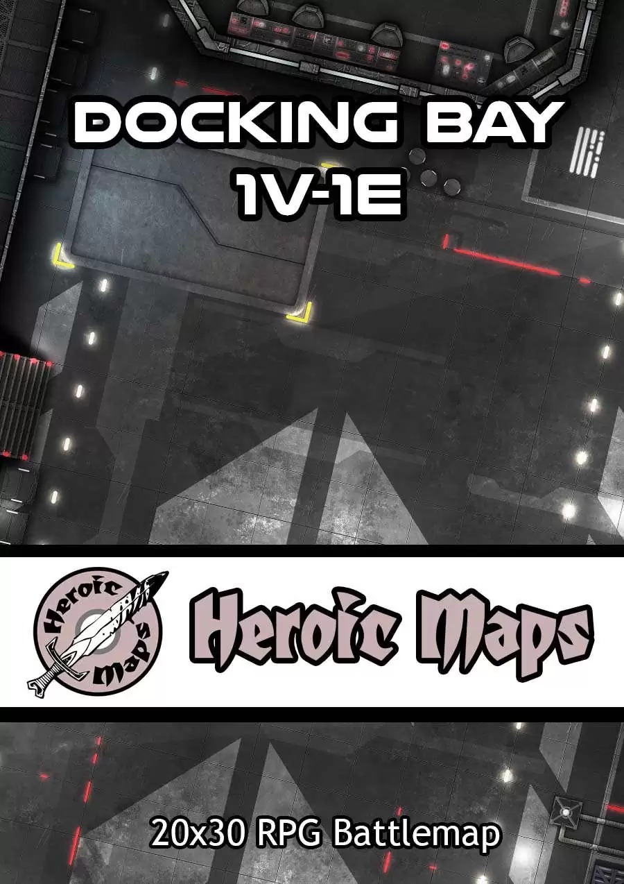 Heroic Maps - Docking Bay 1V-1E - Heroic Maps | Sci-Fi | Spacecraft ...