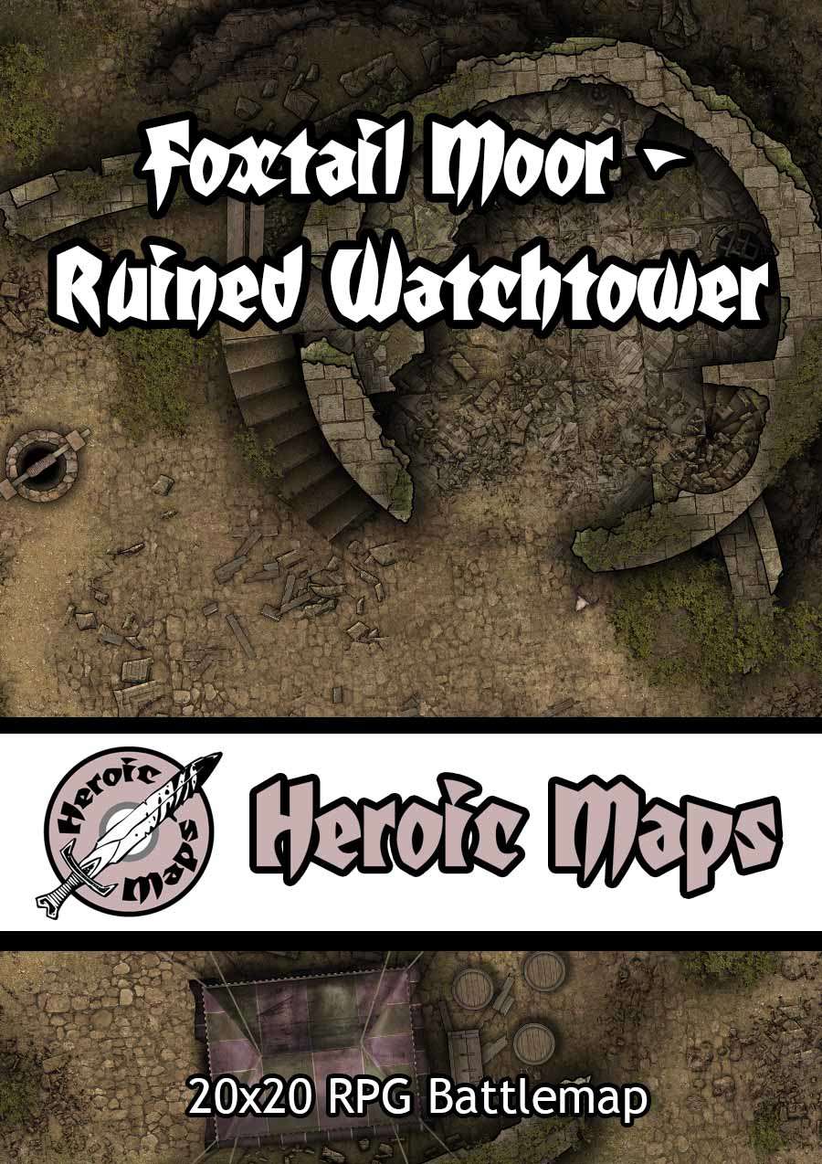Heroic Maps - Foxtail Moor: Ruined Watchtower - Heroic Maps | Buildings ...