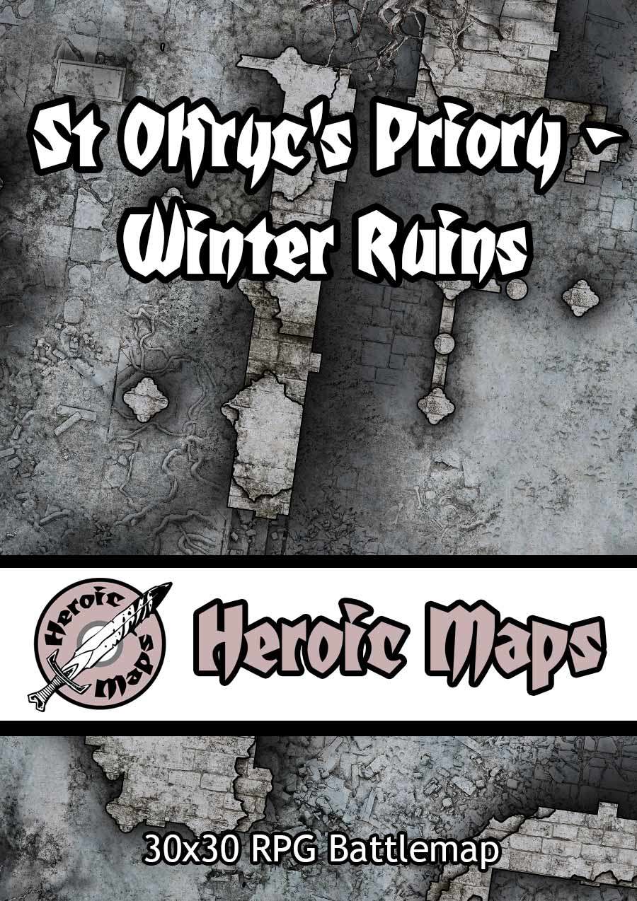 Heroic Maps - St Olfryc's Priory: Winter Ruins - Heroic Maps ...