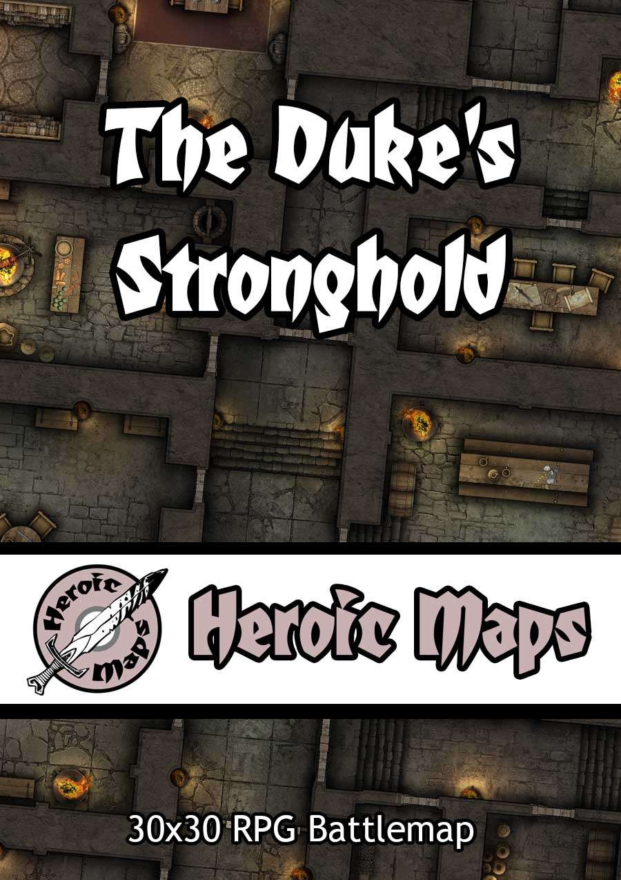 Heroic Maps - The Duke's Stronghold - Heroic Maps | Buildings | Caverns ...