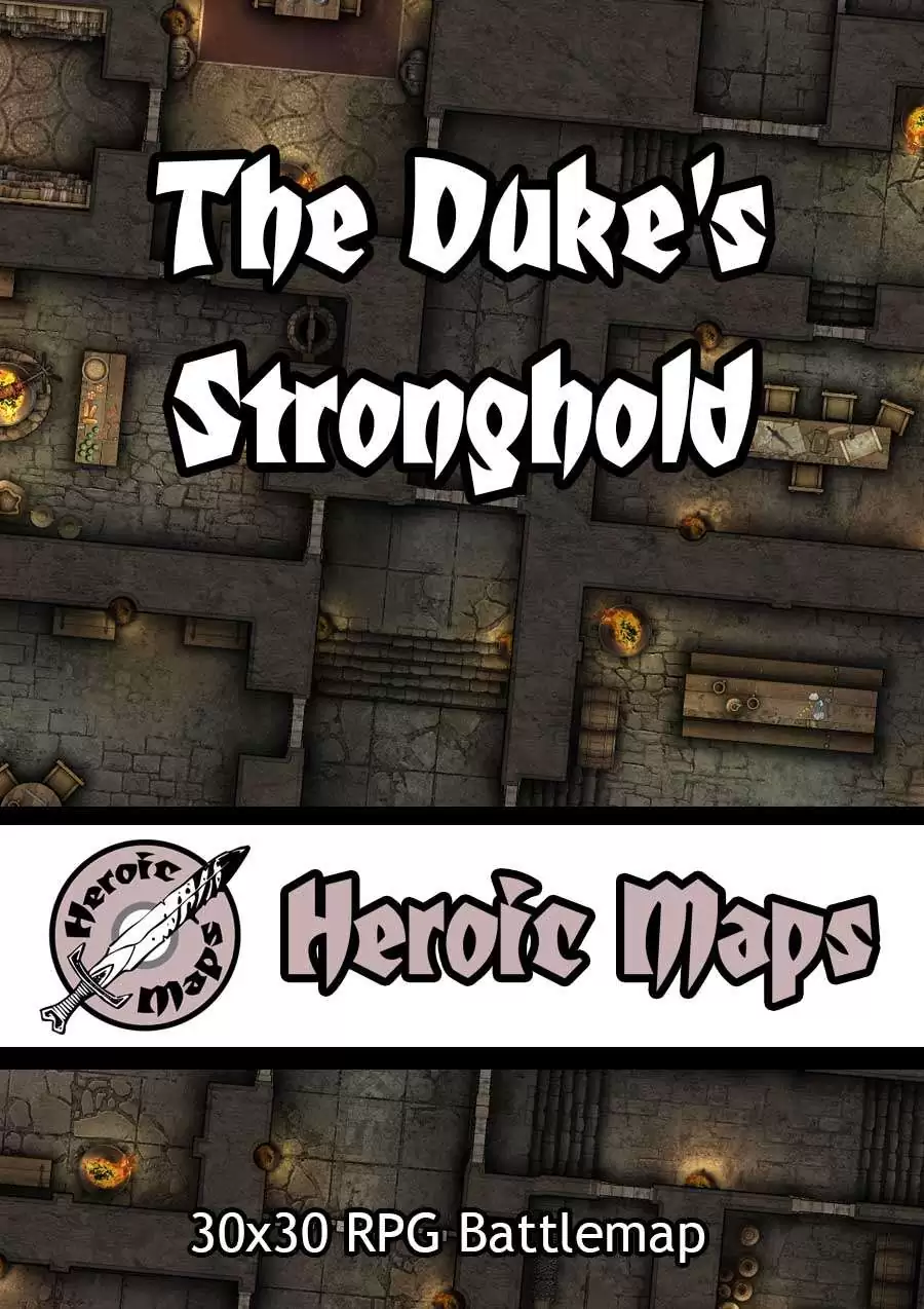 Heroic Maps - The Duke's Stronghold - Heroic Maps | Buildings | Caverns ...