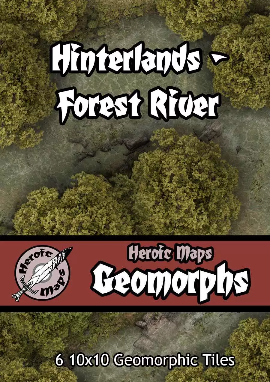 Heroic Maps - Geomorphs: Hinterlands Forest River - Heroic Maps | Ruins ...