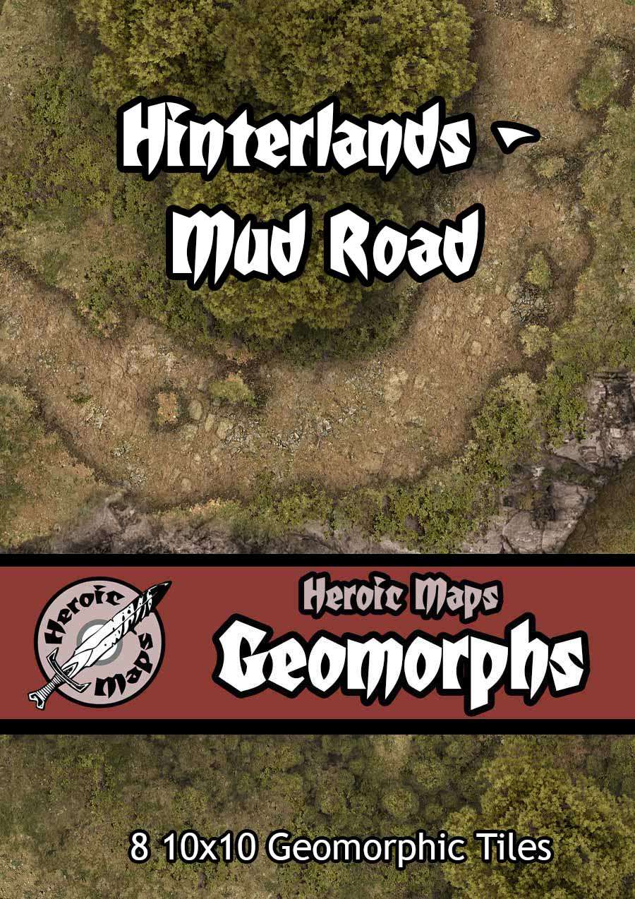 Heroic Maps - Geomorphs: Hinterlands Mud Road - Heroic Maps | Ruins ...