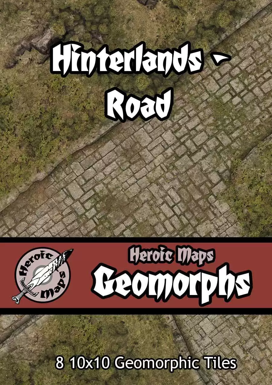 Heroic Maps - Geomorphs: Hinterlands Road - Heroic Maps | Ruins ...