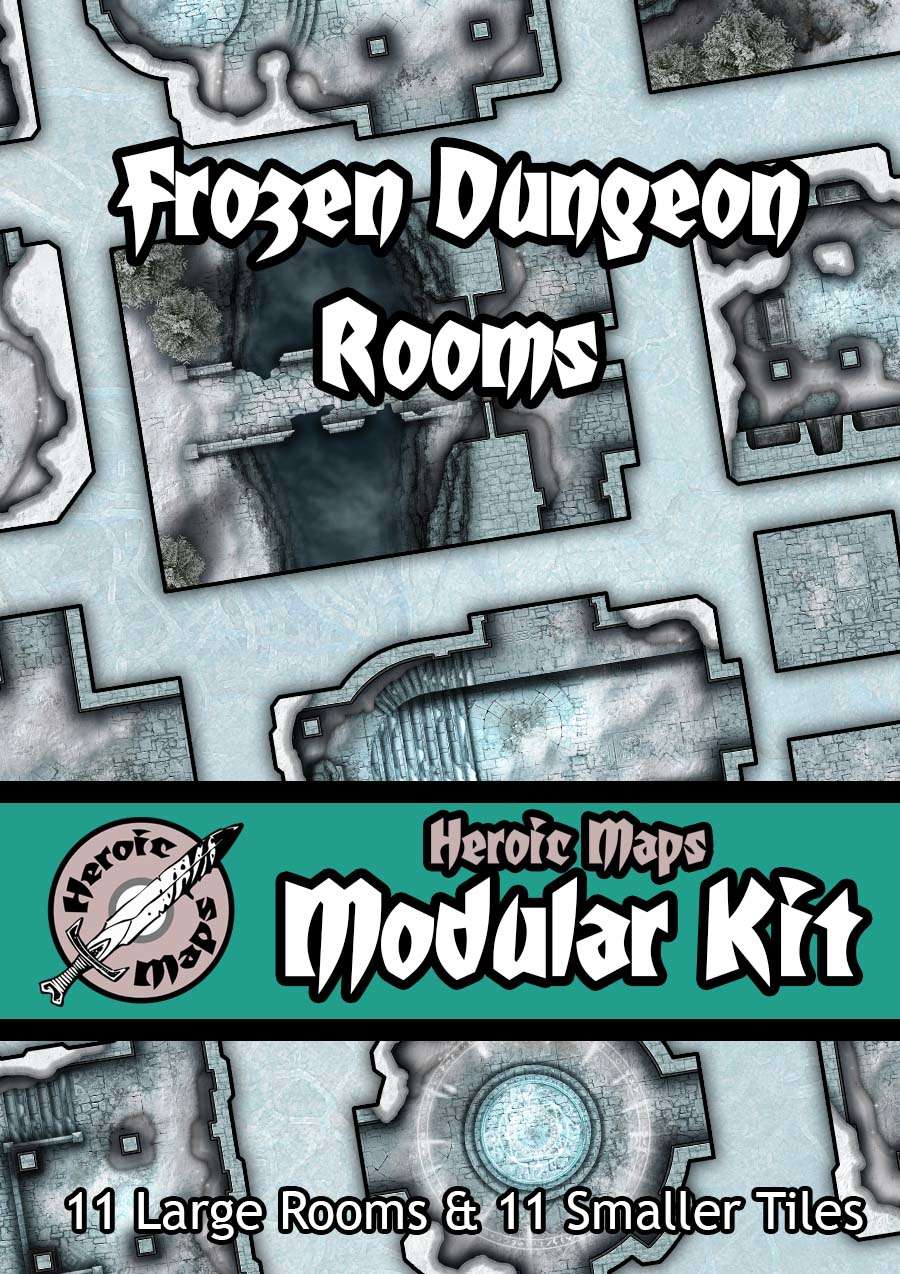 Heroic Maps - Modular Kit: Frozen Dungeon Rooms - Heroic Maps | Caverns ...