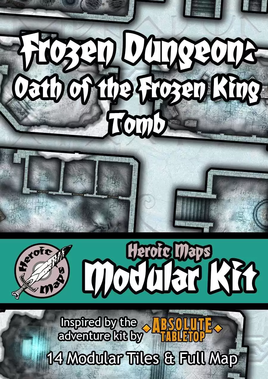 Heroic Maps - Modular Kit: Frozen Dungeon Oath of the Frozen King Tomb ...