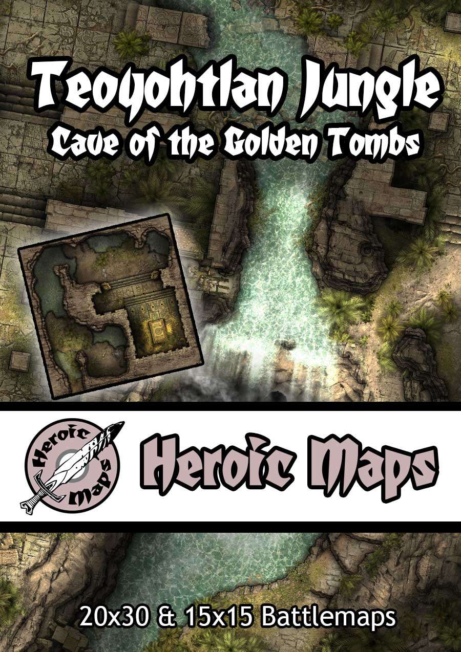Heroic Maps - Teoyohtlan Jungle: Cave of the Golden Tombs - Heroic Maps ...