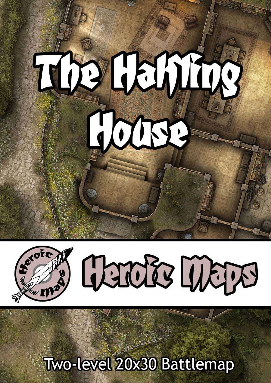 Heroic Maps - The Halfling House - Heroic Maps | Buildings | Caverns ...