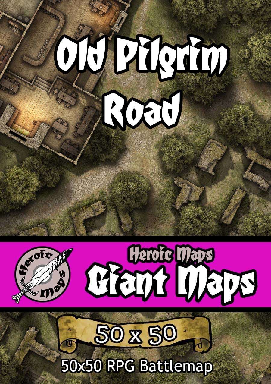 Heroic Maps - Giant Maps: Old Pilgrim Road - Heroic Maps | Buildings ...