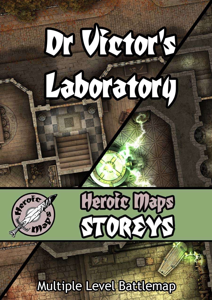Heroic Maps - Storeys: Dr Victor's Laboratory - Heroic Maps | Buildings ...