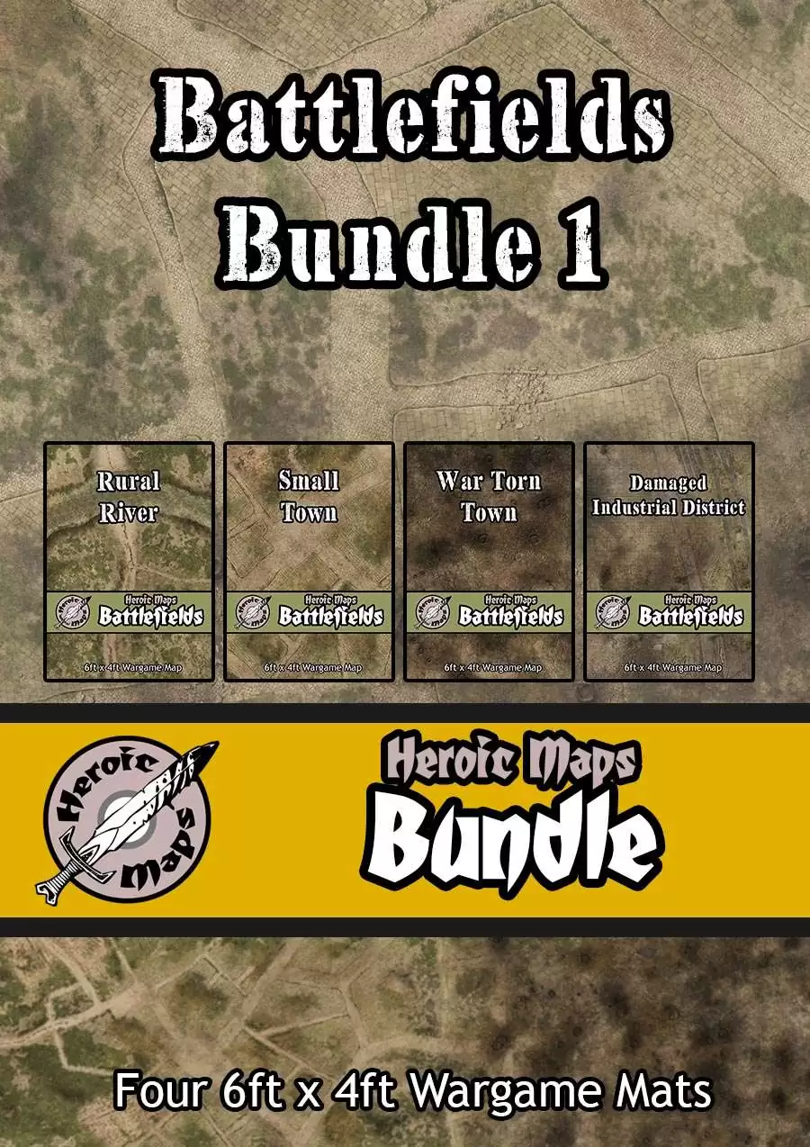 Heroic Maps - Battlefields Bundle 1 [BUNDLE] - Heroic Maps | Cities | Ruins | Wilderness | Roads ...