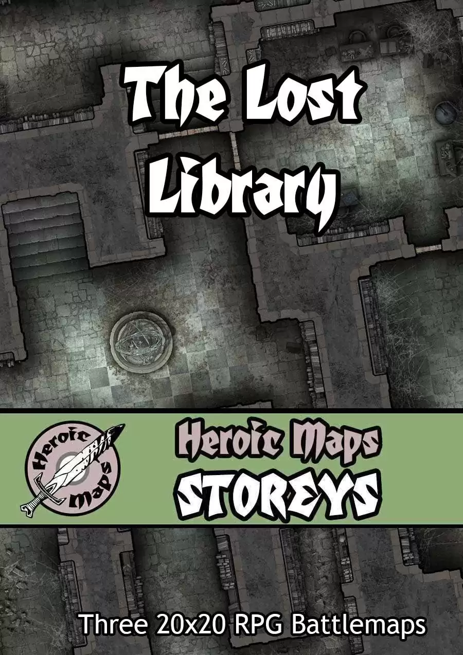 Heroic Maps - Storeys: The Lost Library - Heroic Maps | Buildings ...