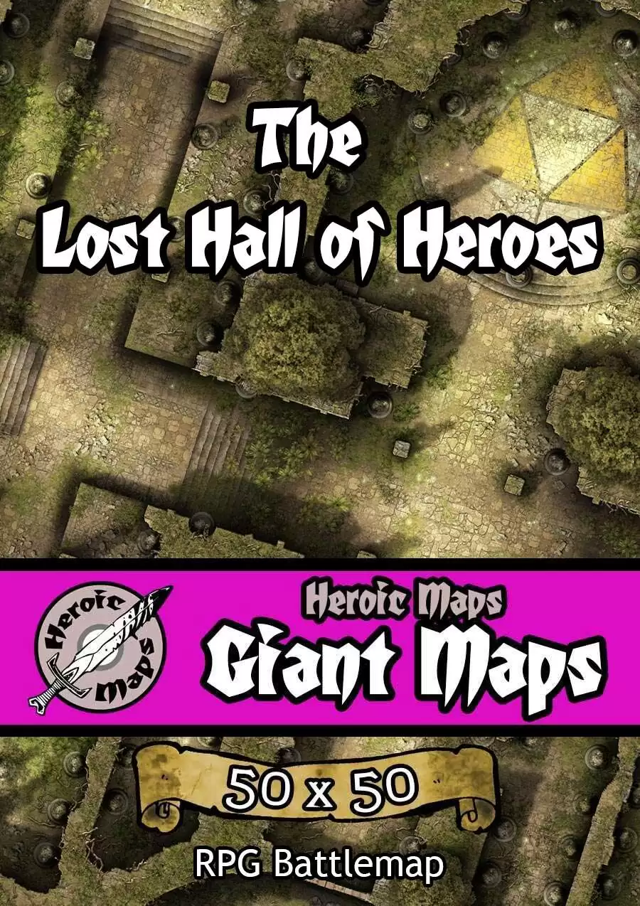 Heroic Maps - Giant Maps: The Lost Hall of Heroes - Heroic Maps ...