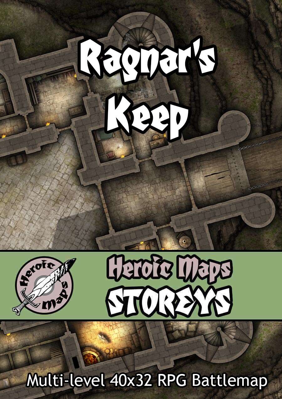 Heroic Maps - Storeys: Ragnar's Keep - Heroic Maps | Buildings ...
