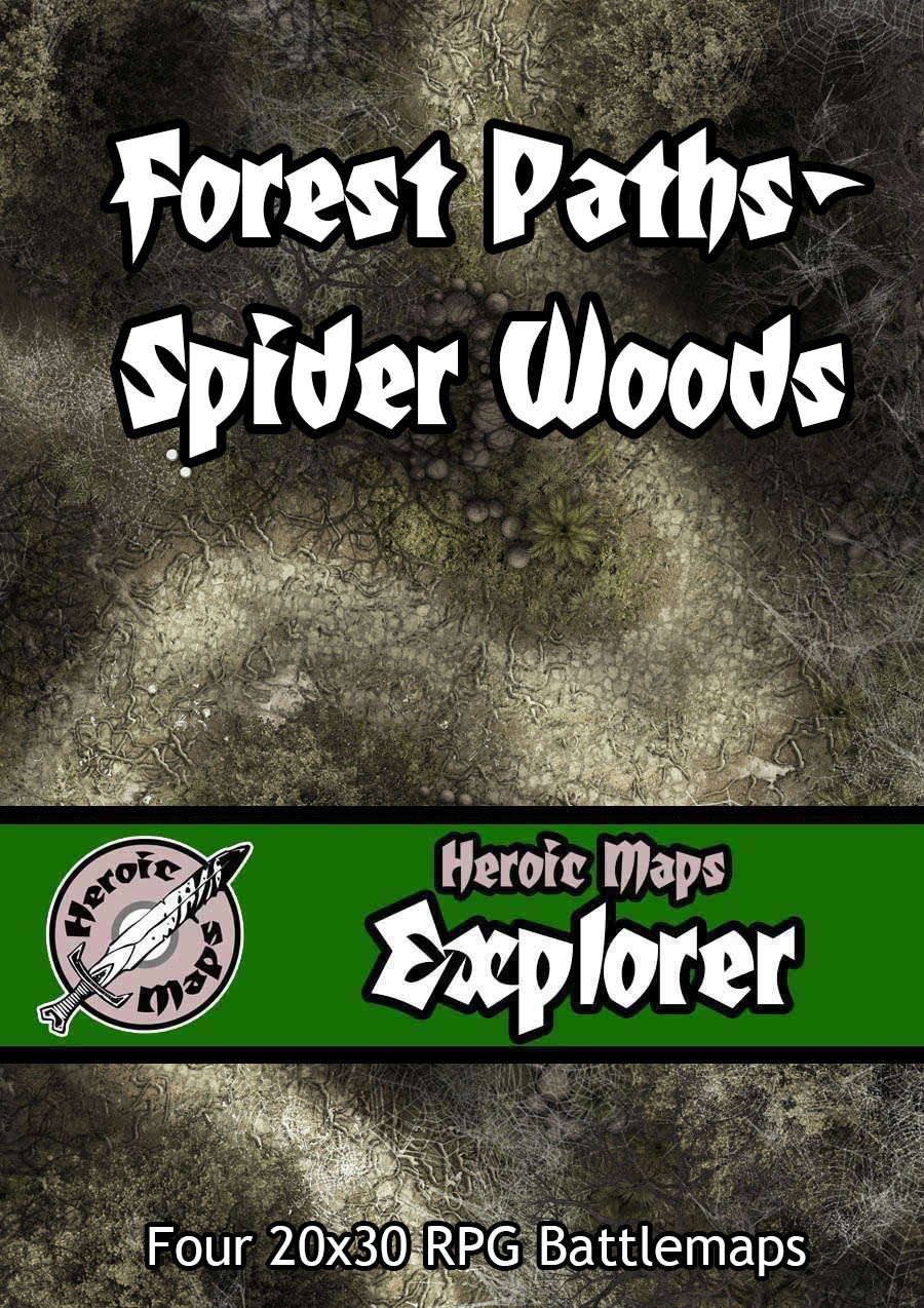 Heroic Maps - Explorer: Forest Paths Spider Woods - Heroic Maps ...