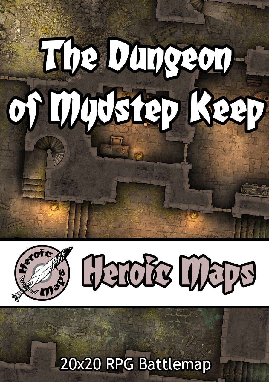 Heroic Maps - The Dungeon of Mydstep Keep - Heroic Maps | Buildings ...