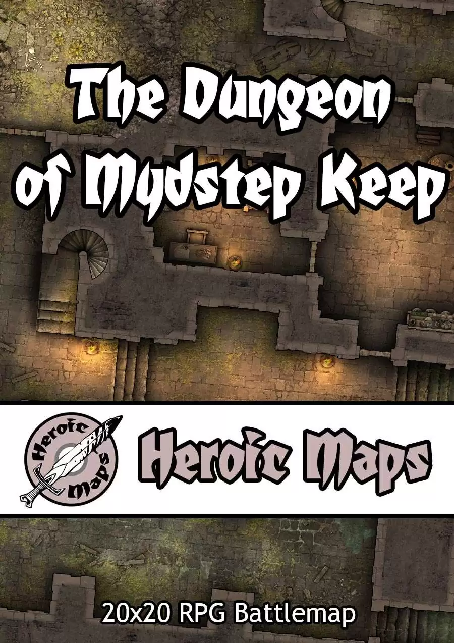 Heroic Maps - The Dungeon of Mydstep Keep - Heroic Maps | Buildings ...