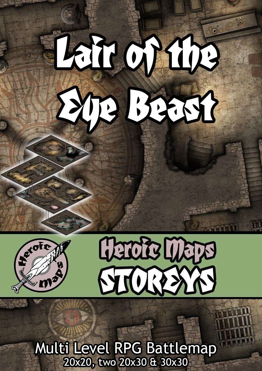 Heroic Maps - Storeys: Lair of the Eye Beast - Heroic Maps | Buildings ...
