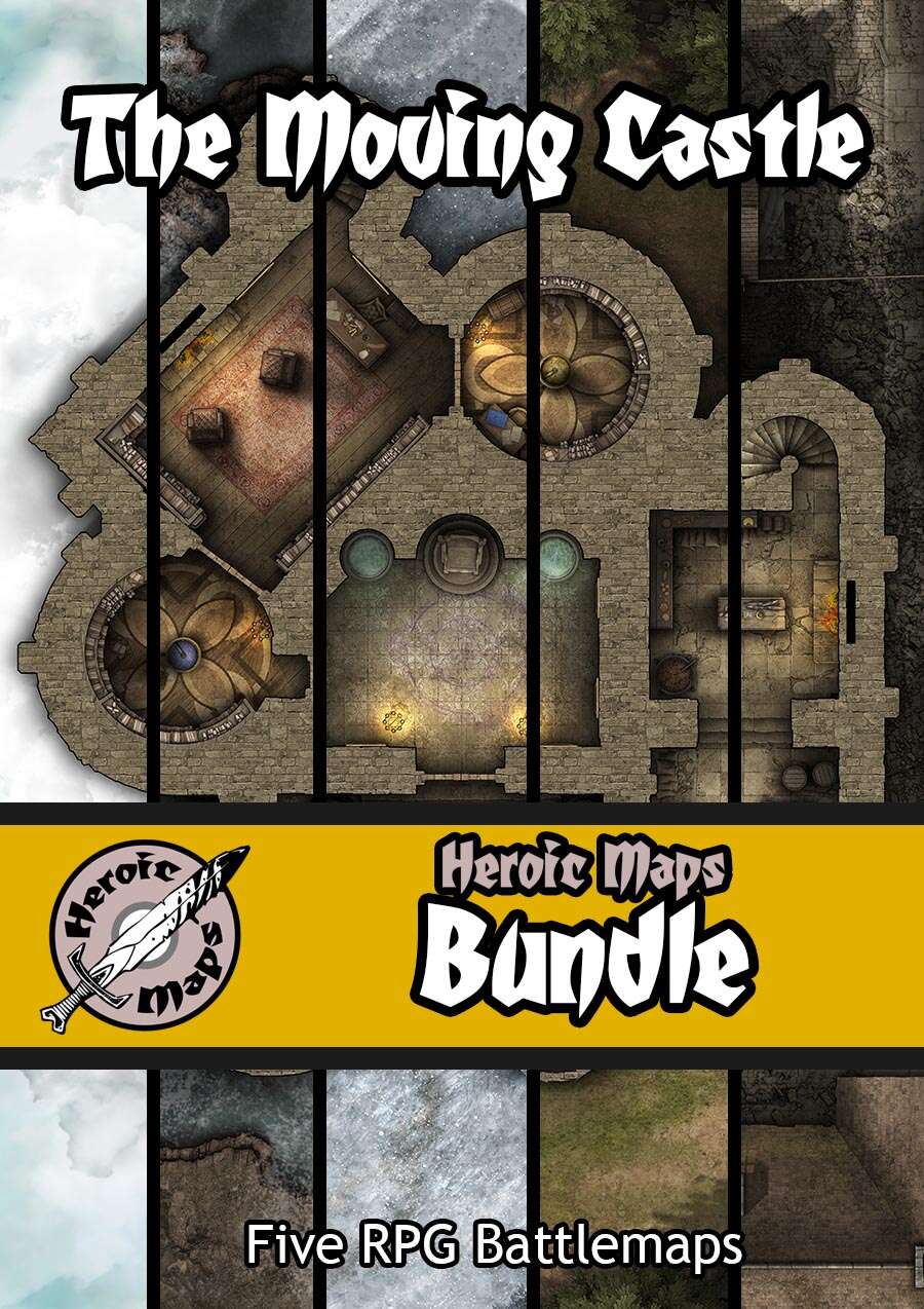 Heroic Maps - The Moving Castle [BUNDLE] - Heroic Maps | Buildings ...