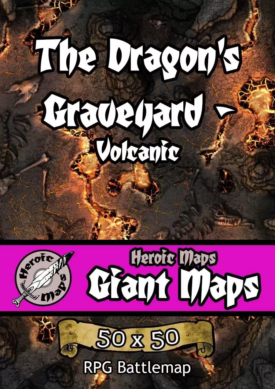 Heroic Maps - Giant Maps: The Dragon's Graveyard - Volcanic - Heroic ...