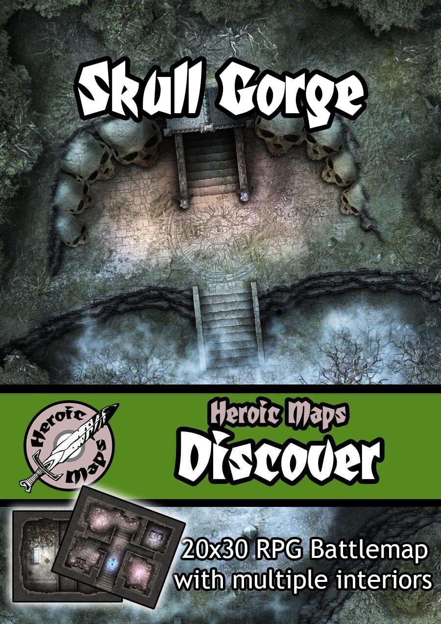 Heroic Maps - Discover: Skull Gorge - Heroic Maps | Buildings | Caverns ...