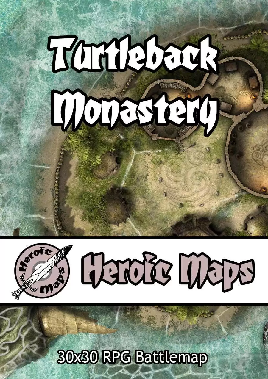 Heroic Maps - Turtleback Monastery - Heroic Maps | Temples & Churches ...
