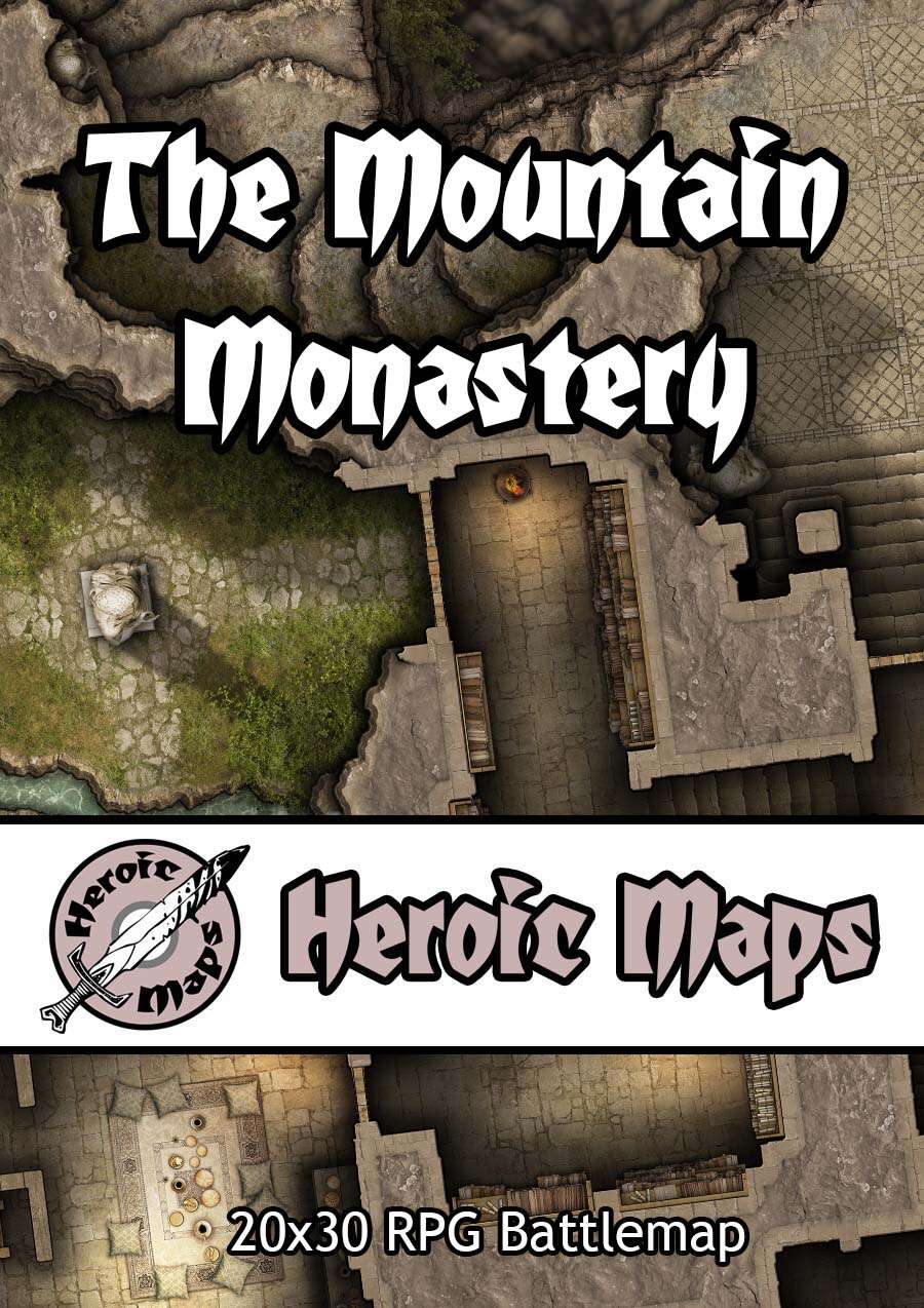 Heroic Maps - The Mountain Monastery - Heroic Maps | Temples & Churches ...