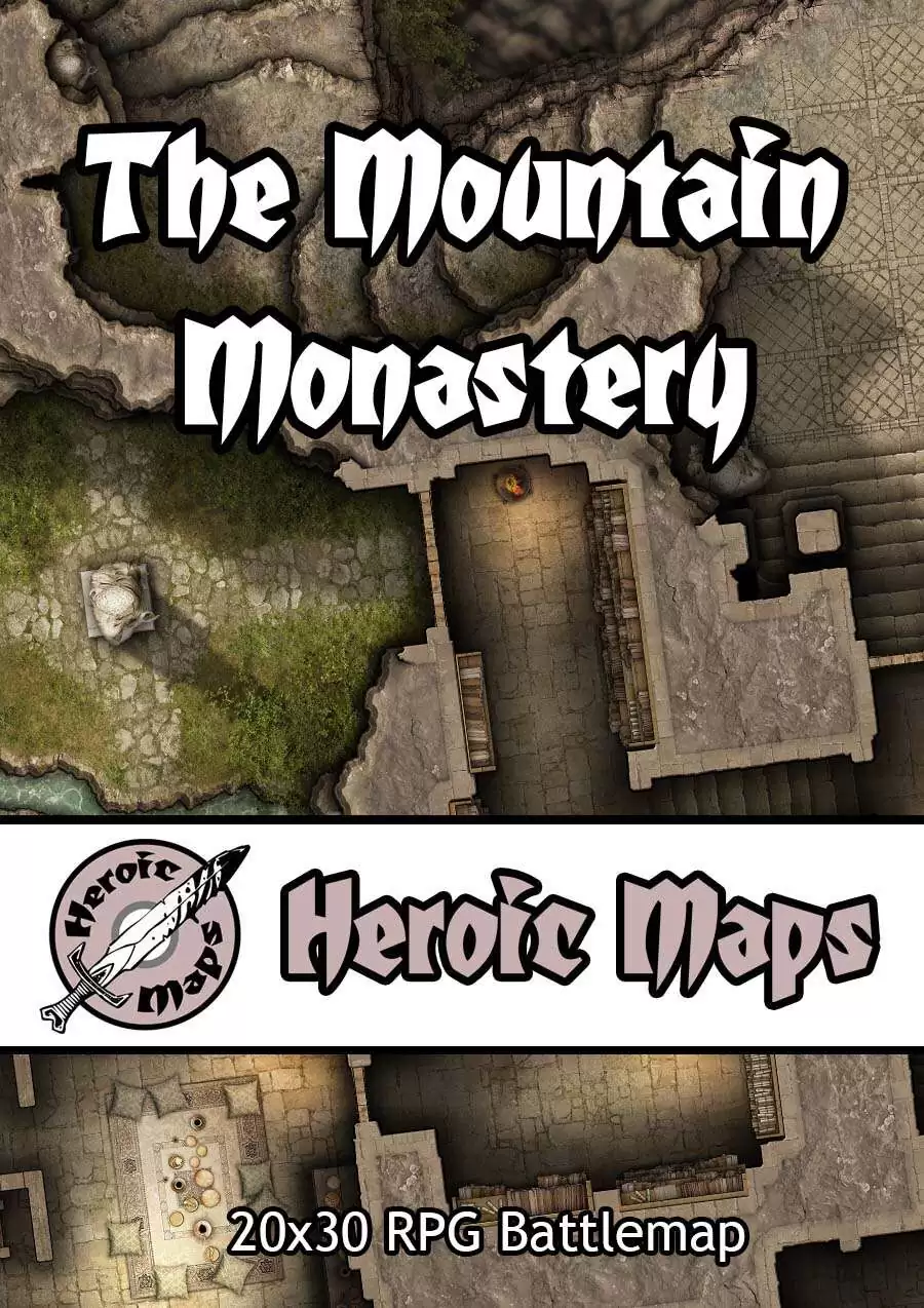 Heroic Maps - The Mountain Monastery - Heroic Maps | Temples & Churches ...