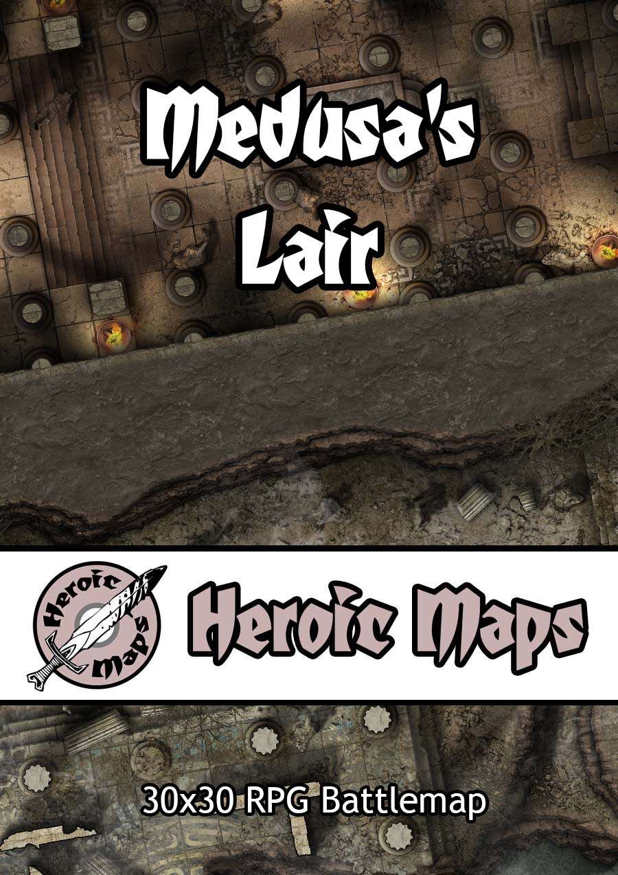 Heroic Maps - Medusa's Lair - Heroic Maps | Dungeons | Ruins | Temples ...