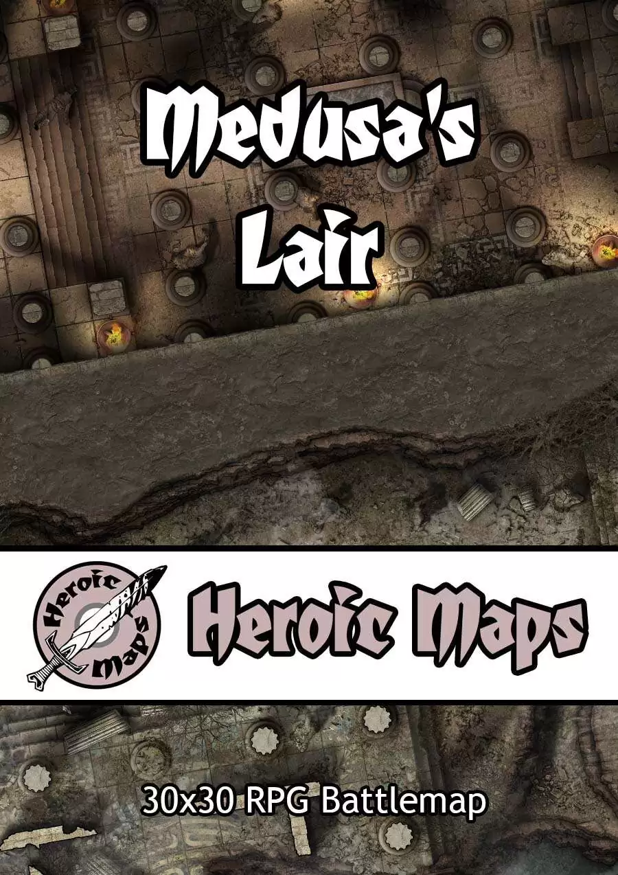 Heroic Maps - Medusa's Lair - Heroic Maps | Dungeons | Ruins | Temples ...