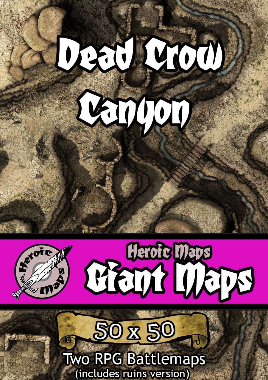 Heroic Maps - Giant Maps: Dead Crow Canyon - Heroic Maps | Ruins ...