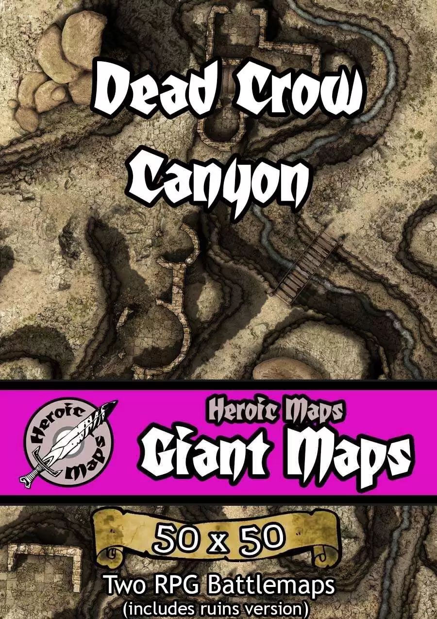 Heroic Maps - Giant Maps: Dead Crow Canyon - Heroic Maps | Ruins ...