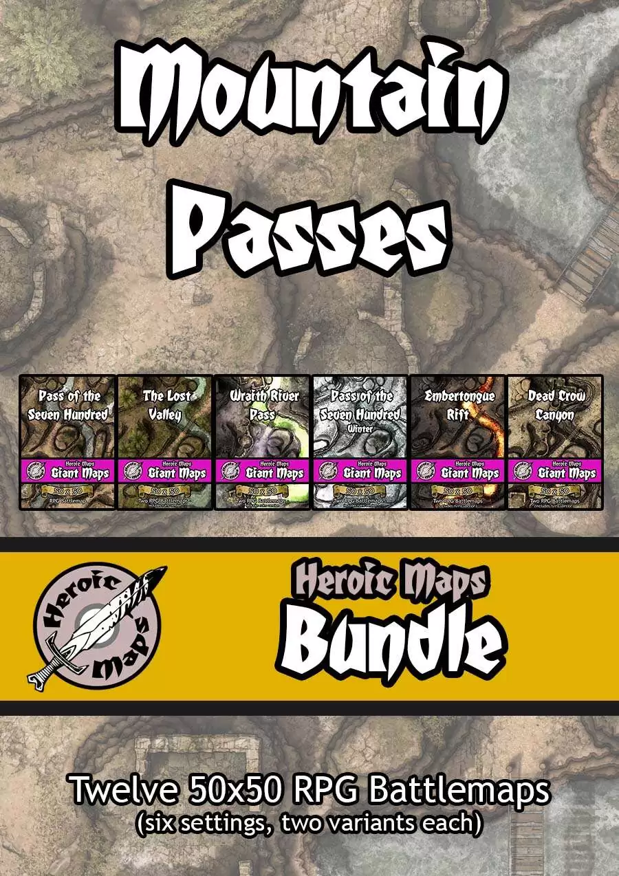 Heroic Maps - Mountain Passes [BUNDLE] - Heroic Maps | Ruins ...