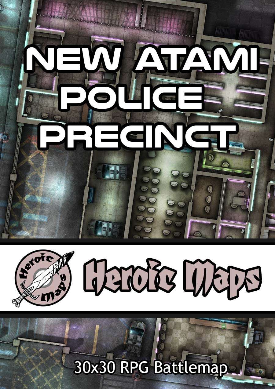 Heroic Maps - New Atami Police Precinct - Heroic Maps | Buildings ...