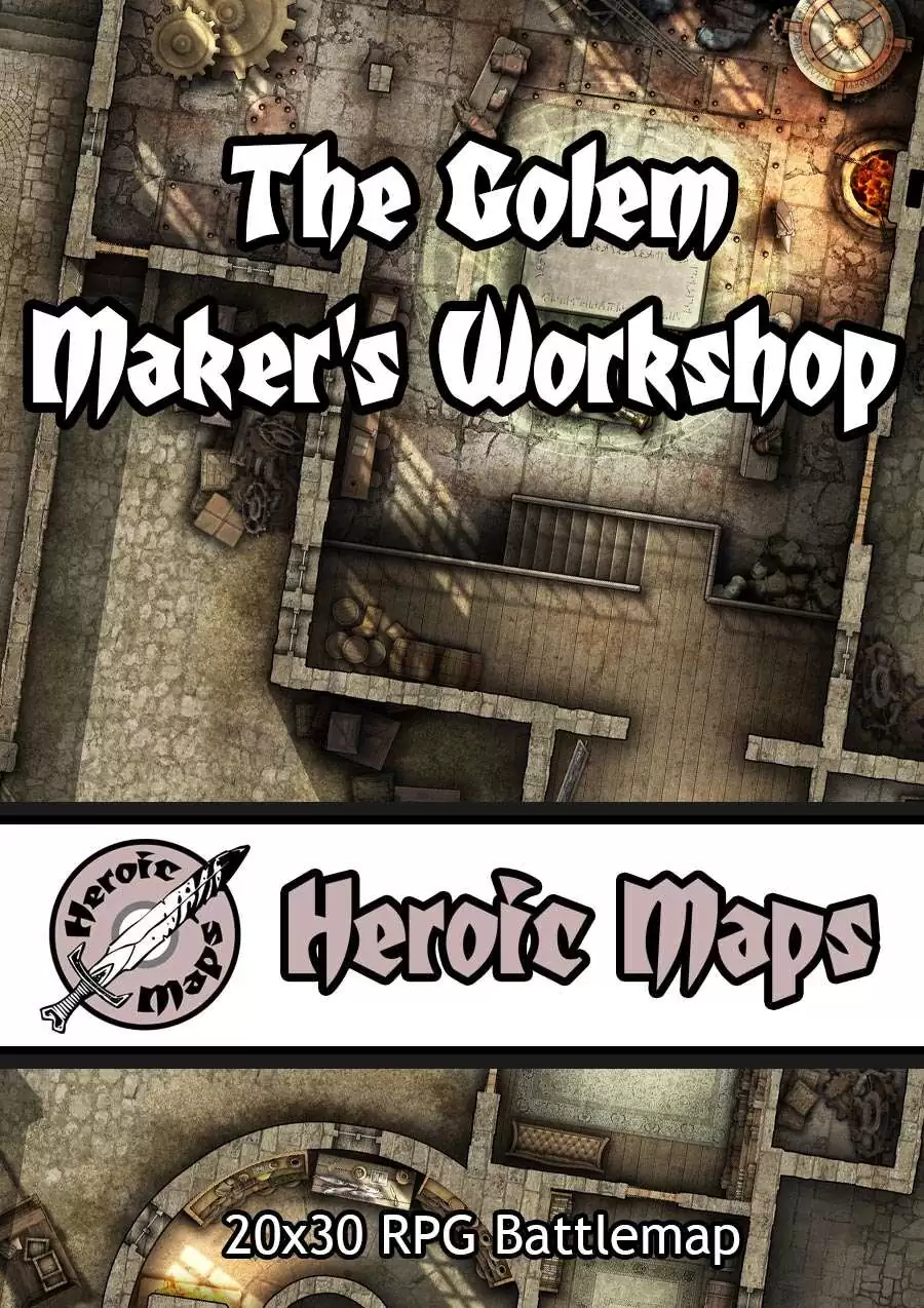Heroic Maps - The Golem Maker's Workshop - Heroic Maps | Buildings ...