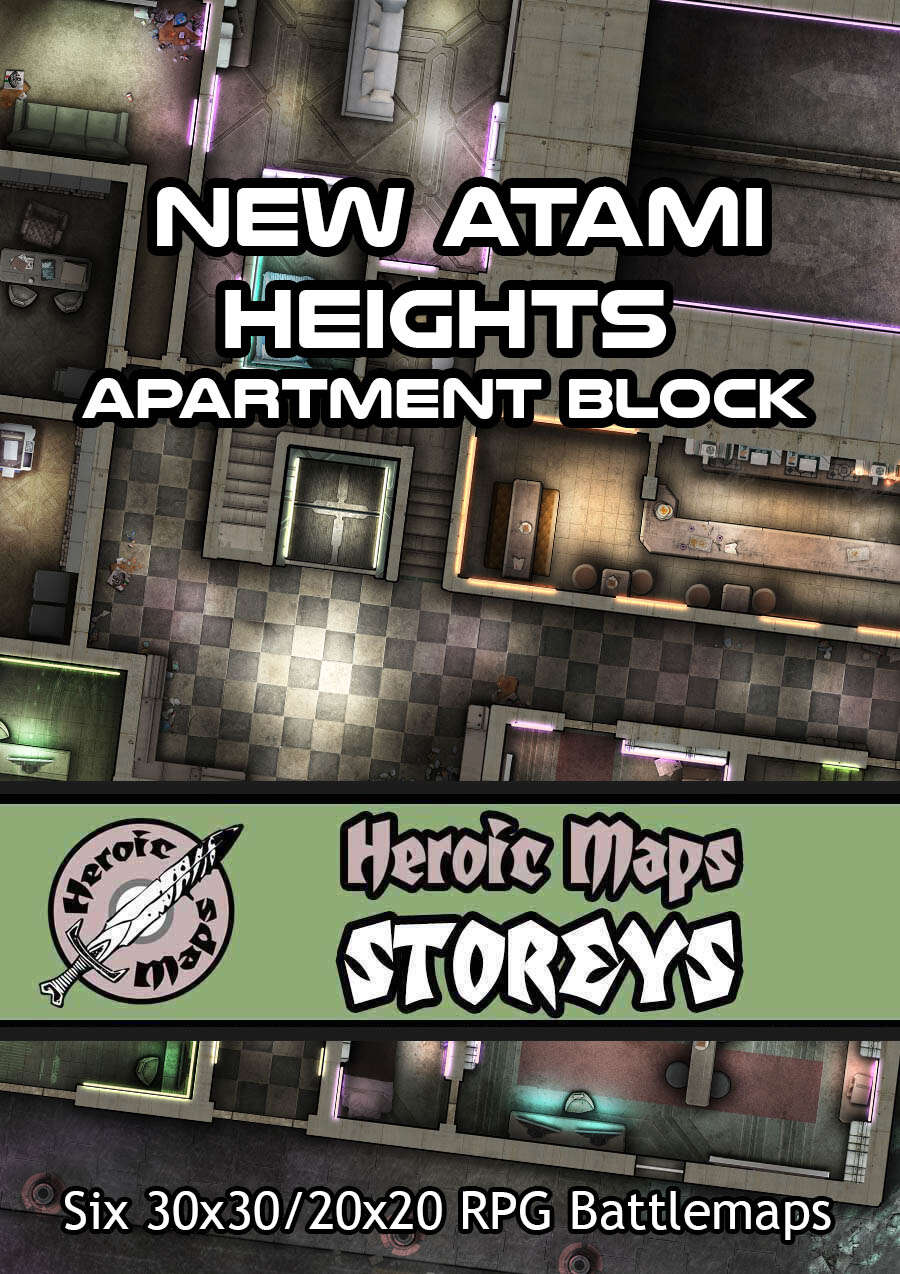 Heroic Maps - Storeys: New Atami Heights - Apartment Block - Heroic ...