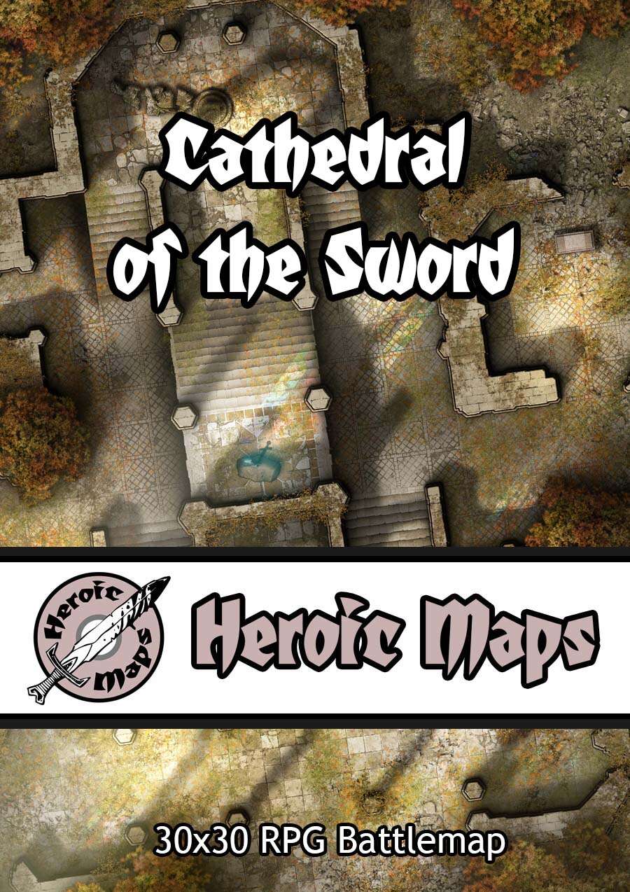 Heroic Maps - Cathedral of the Sword - Heroic Maps | Ruins | Temples ...