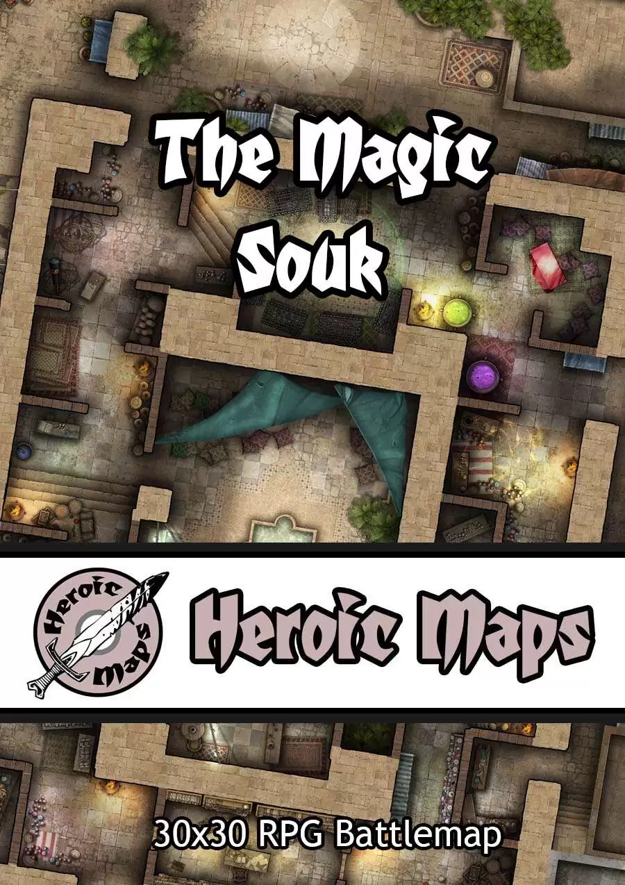 Heroic Maps - The Magic Souk - Heroic Maps | Buildings | Cities ...